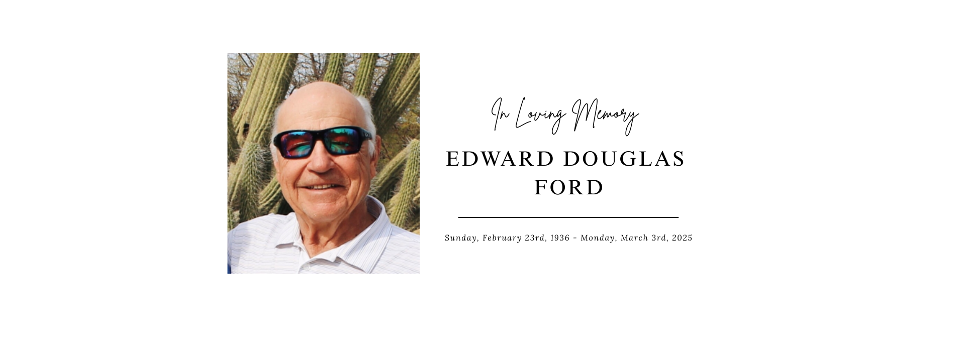 In Memory of Edward Douglas Ford | Heart & Stroke Foundation