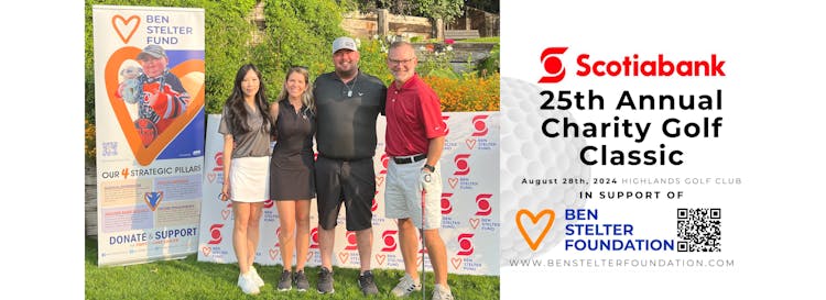 Scotiabank 25th Annual Charity Golf Classic | Ben Stelter Foundation
