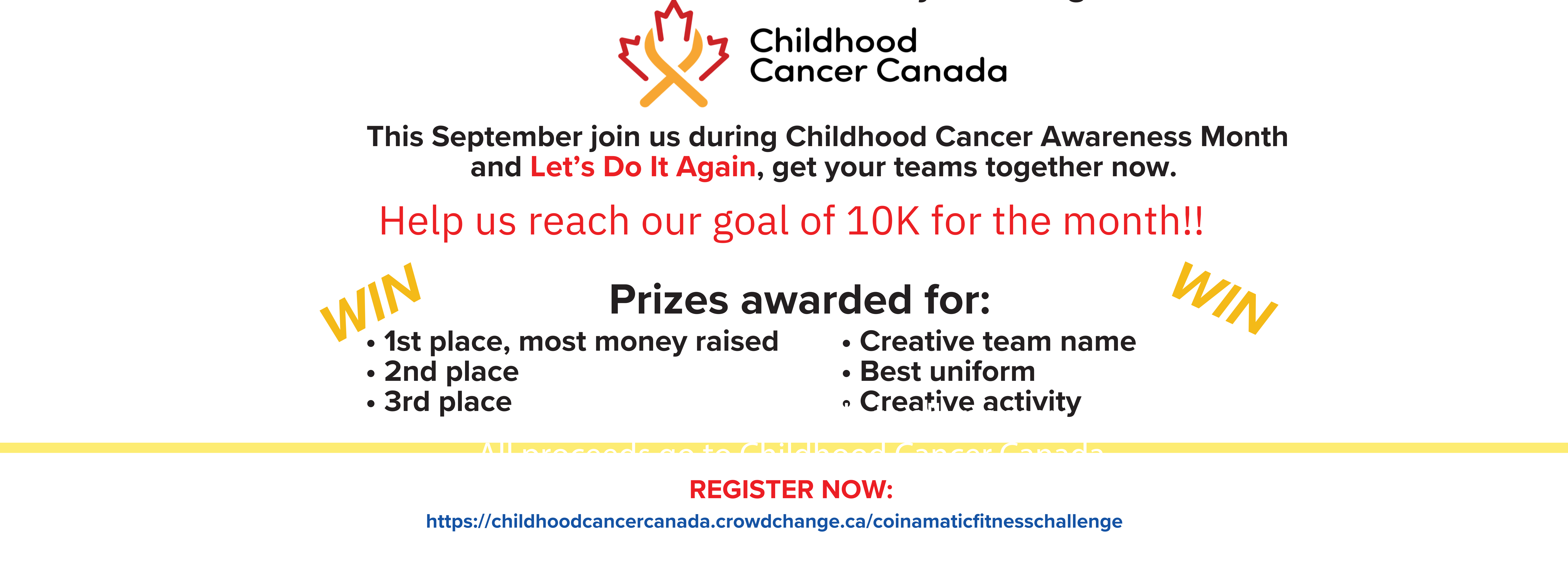 Coinamatic - Fitness Activity Challenge | Childhood Cancer Canada